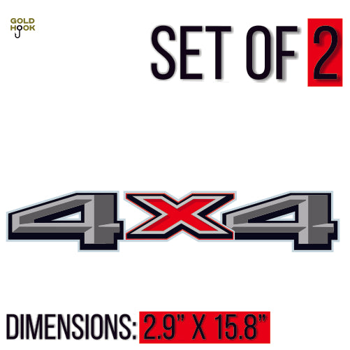 4x4 Decals - Bedside Replacement Sticker, Ford F150, F250, F350 Super ...