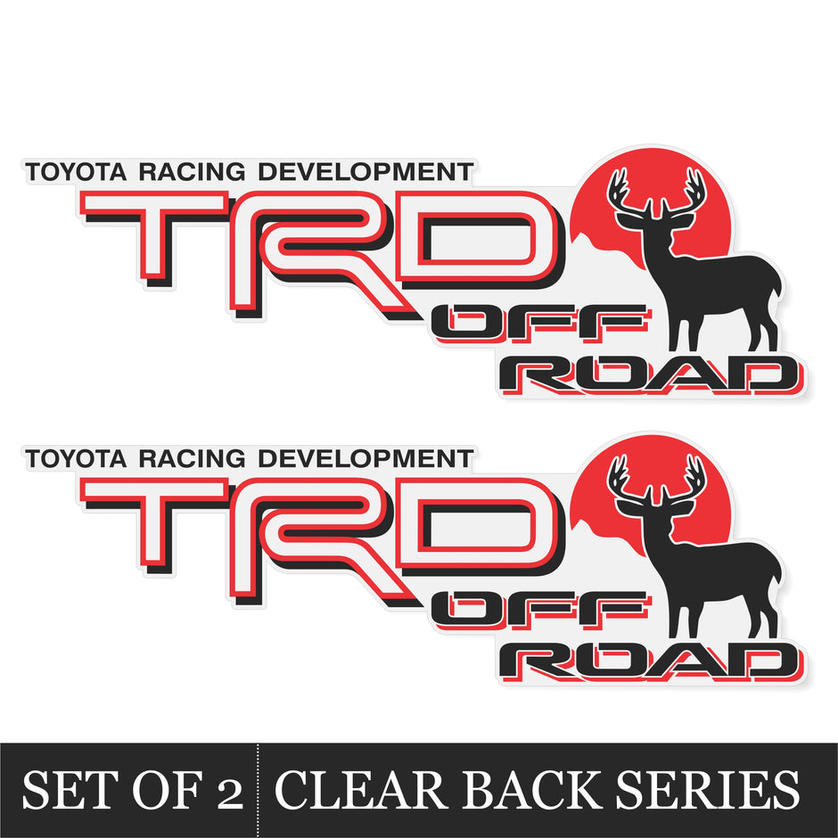 TOYOTA TRD OFF ROAD DECALS – GOLD HOOK